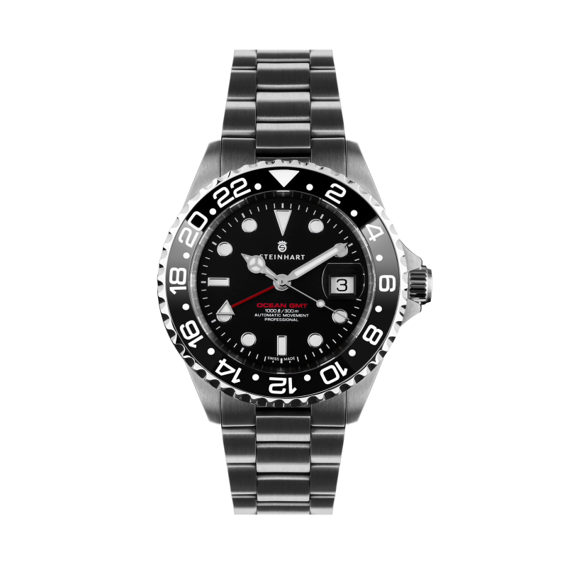 Ocean 39 GMT BLACK Ceramic Diver Watch – Pura Luxury Goods, High ...